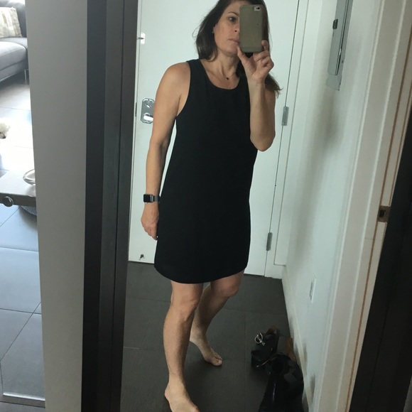 Dresses | Black Racer Back Shift Dress | Poshmark